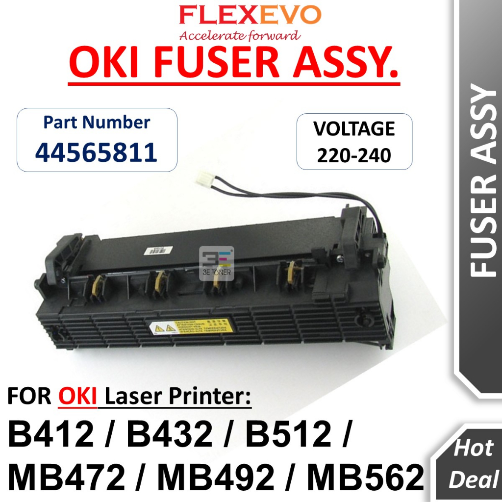 OKI 44565811 Fuser Assembly 220v 240v for Printer B412 B432 B512 MB472 ...