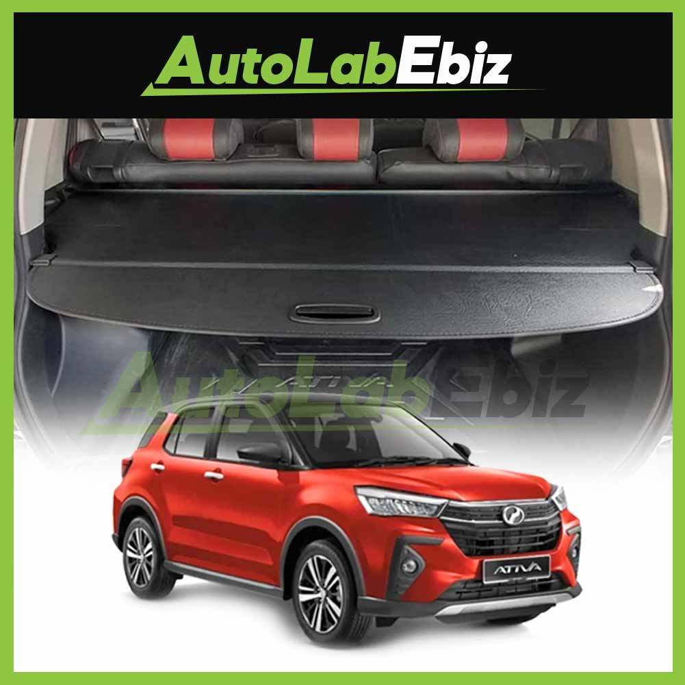 Perodua ATIVA Leather Retractable Trunk Tonneau Cover Rear Cargo Boot ...