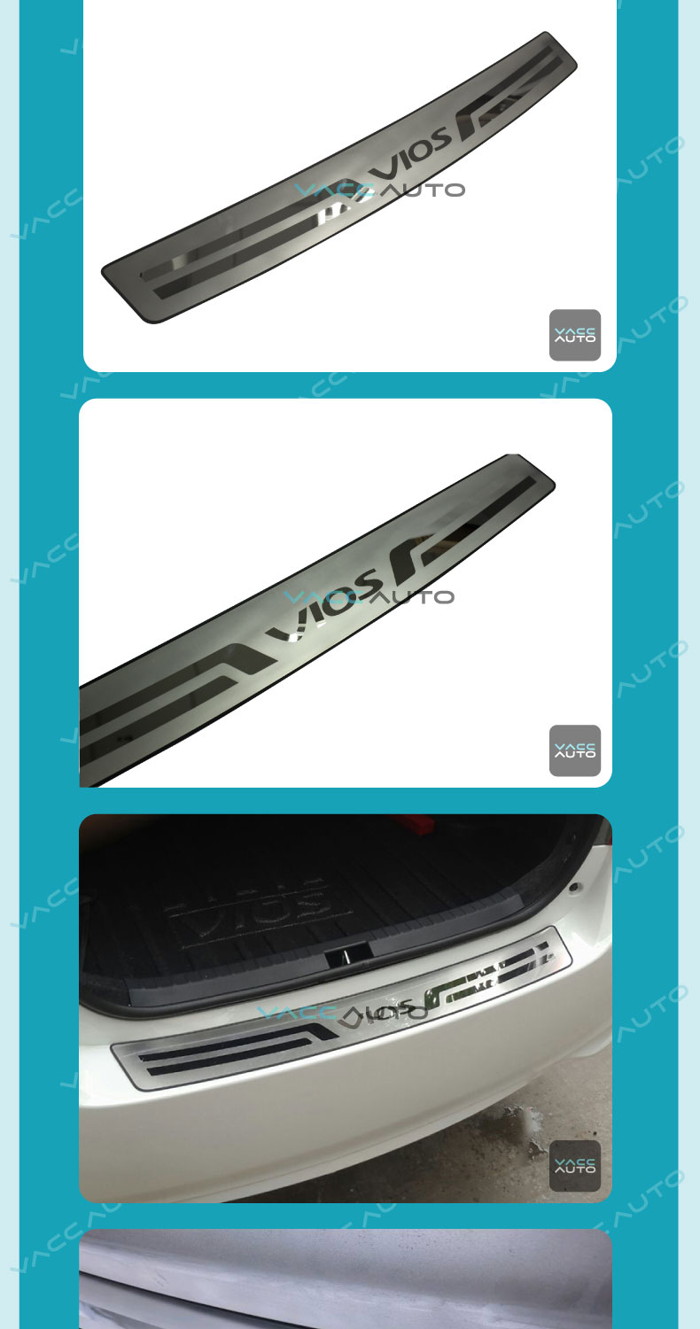 Toyota Vios (3rd Gen) Rear Bumper Protector - Out (Type B) Protector ...