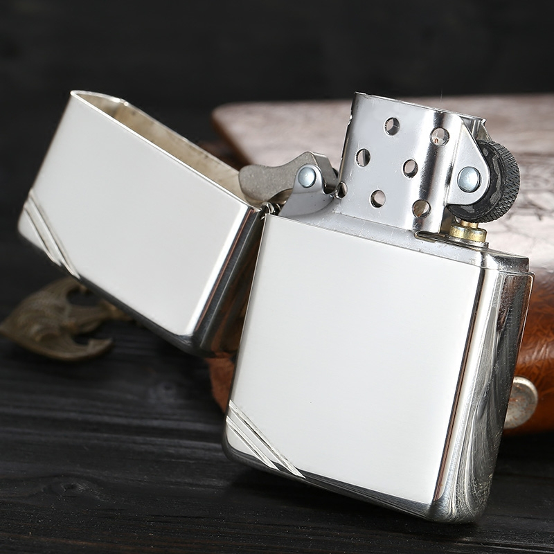 🇺🇸 Zippo 14 | Pure 925 Sterling Silver Vintage with Slashes | Rare Precious Metal Edition USA ...