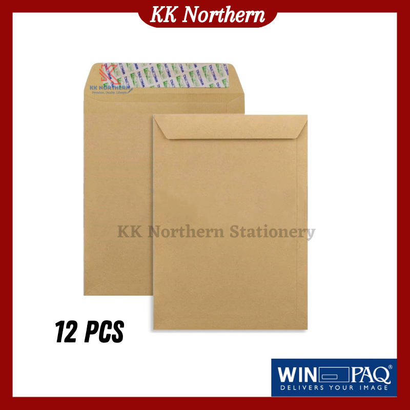 (5pcs) Envelope A4 9x12 3/4 Brown / White 23cm x 32cm Self Adhesive ...