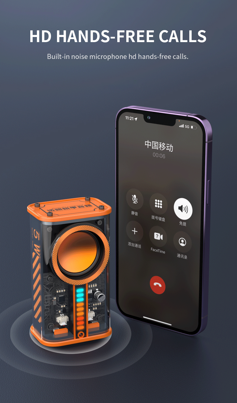 K07 Portable Bluetooth mini Speaker bass besar speker bass spiker ...