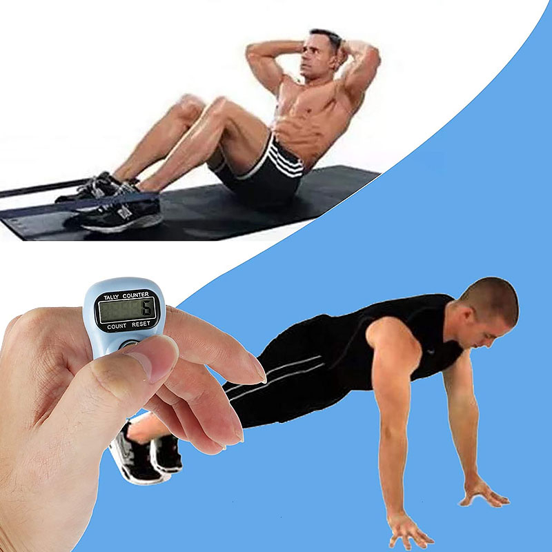 𝗧𝗔𝗦𝗕𝗜𝗛 𝗗𝗜𝗚𝗜𝗧𝗔𝗟 LCD Finger Counter Random Color Mini Handheld Electronic ...