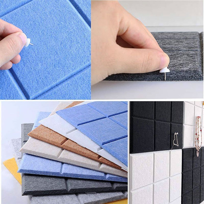 𝐃𝐈𝐘 Felt Board Square Tiles Notice Memo Photo Notes Bulletin Pin Boards ...