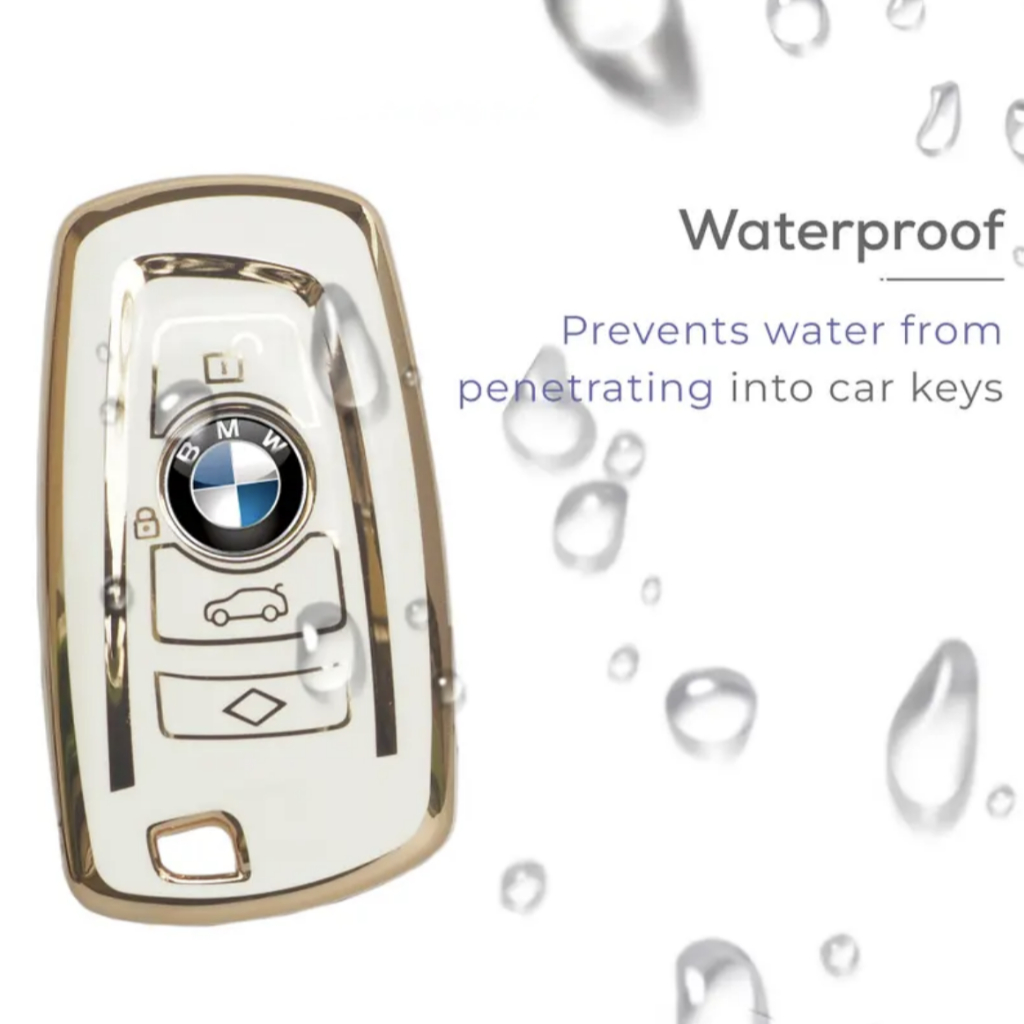 BMW Car Key Cover Chrome Reflection TPU Car Key Remote Casing Sarung ...