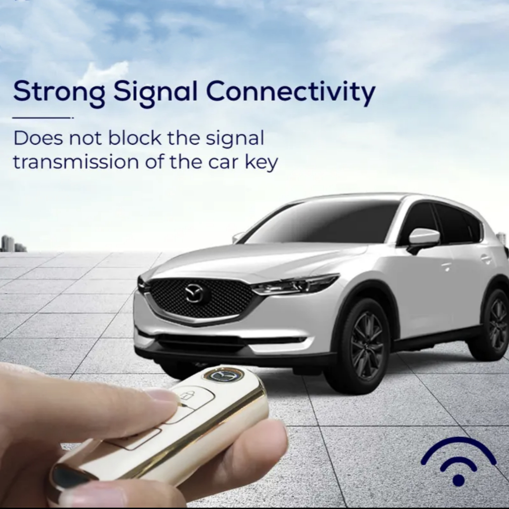 MAZDA Car Key Cover Chrome Reflection TPU Car Key Remote Casing Sarung ...