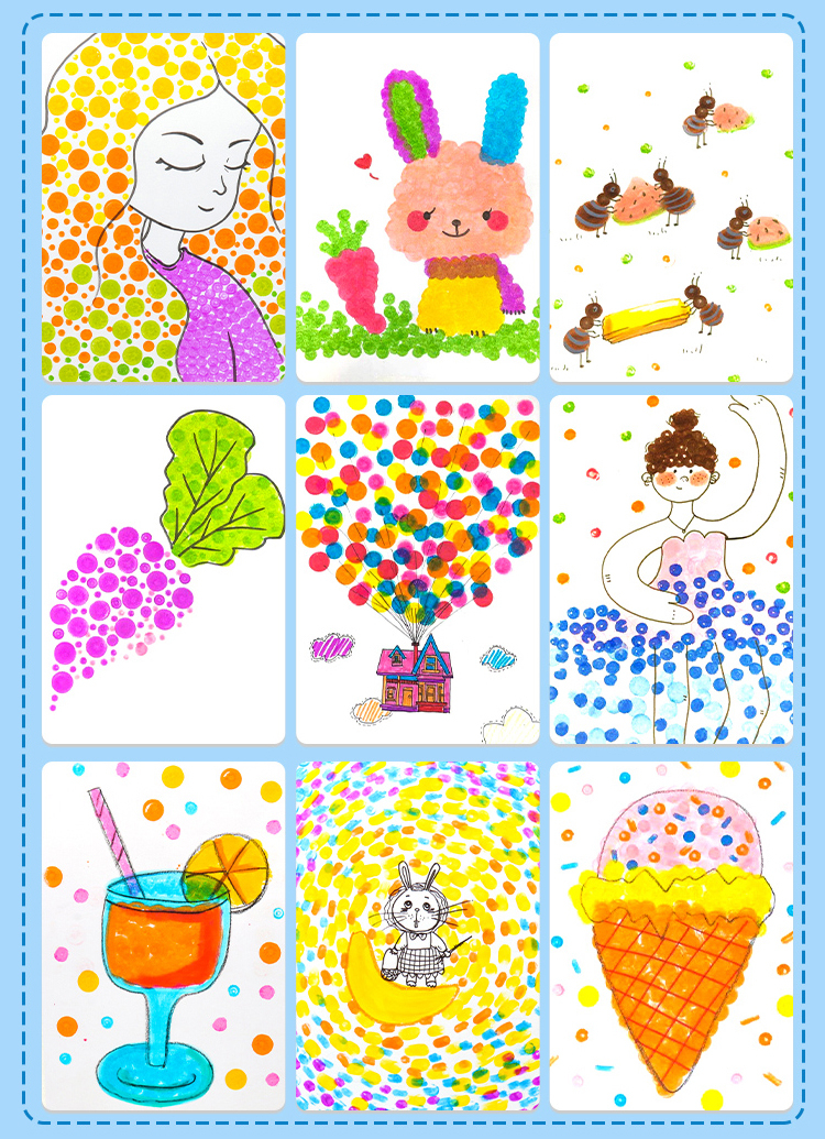 SUPERDOTS Art Dot markers Set 10 Colours Craft painting Art superdot ...