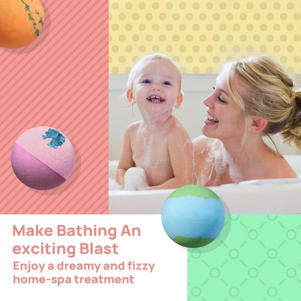 (Clearance) Bath Bomb Safe For Kid Natural Treatment Bathbomb Bath Boom ...