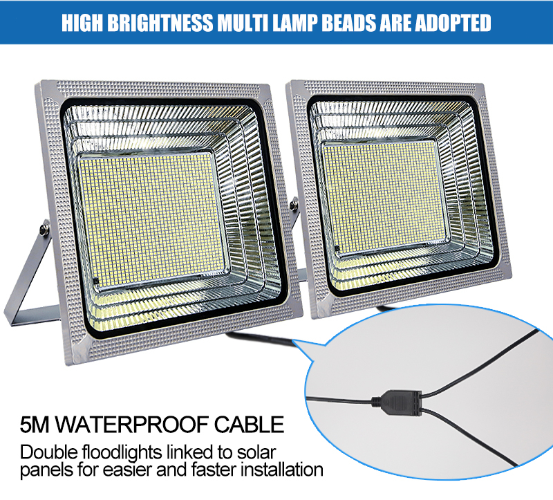 Solar light outdoor lighting 1200W IP67 Waterproof Outdoor Light Solar ...