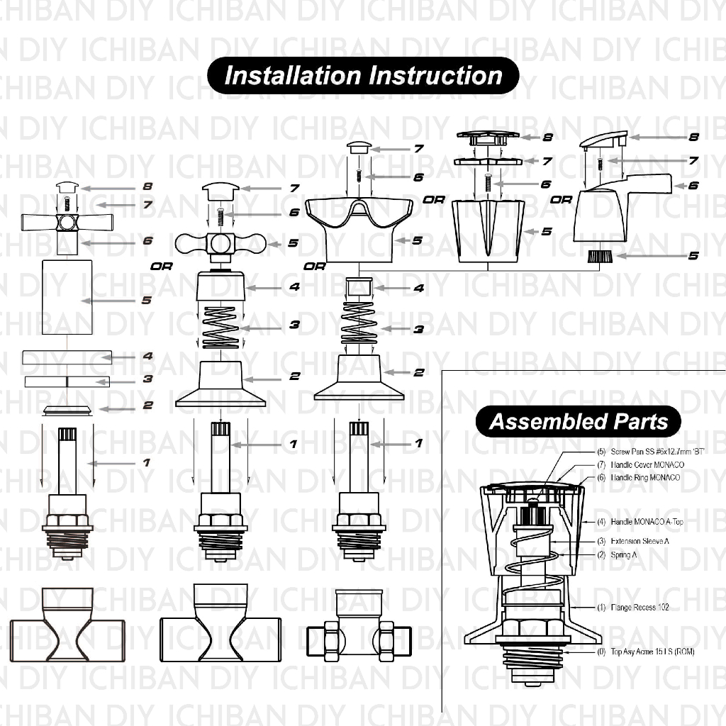 PVC Pipe Stop Valve Cock 15mm 20mm 25mm Watertec Monaco Stopvalve Water ...