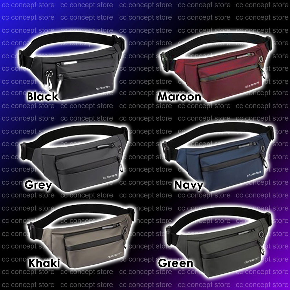 CC CONCEPT Original Waist Bag Waterproof Men Bag Chest Bag Pouch Sling ...