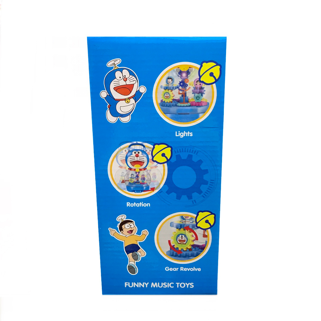 Doraemon Saving Box 2 In 1 Bump and Go Light & Music Toys For Children ...