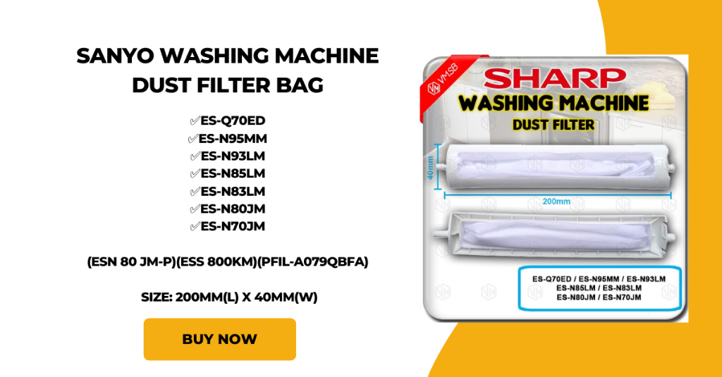 SHARP (FL220) WASHING MACHINE DUST LINT FILTER BAG PENAPIS HABUK Alat ...