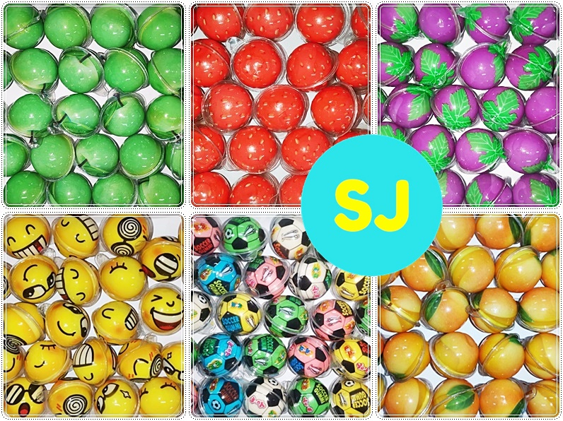 (1 PIECE) 3D Gummy Candy, Apple/ Grape/ Mango/ Strawberry/ Soccer ...