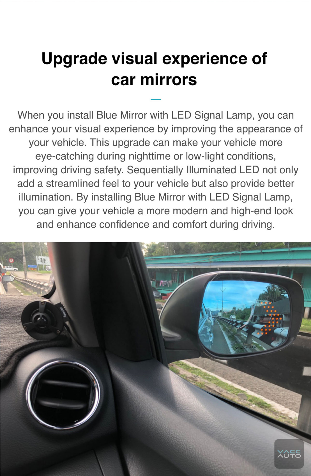 Toyota Altis 9th Gen E120/E130 (2002 - 2008) Anti Glare Blue Mirror ...