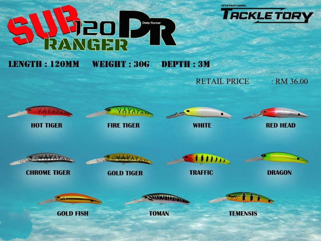 SUB RANGER 120DR KILLER LURE FOR TOMAN & LAIN2 | Shopee Malaysia