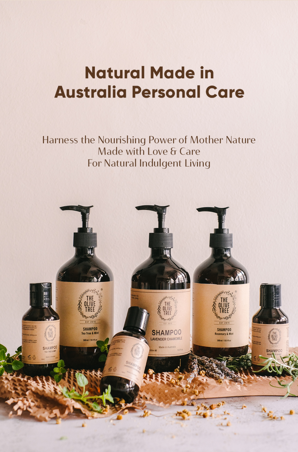 [Bundle of 3] THE OLIVE TREE Nature Volume Shampoo (250ml x 3) Rambut ...