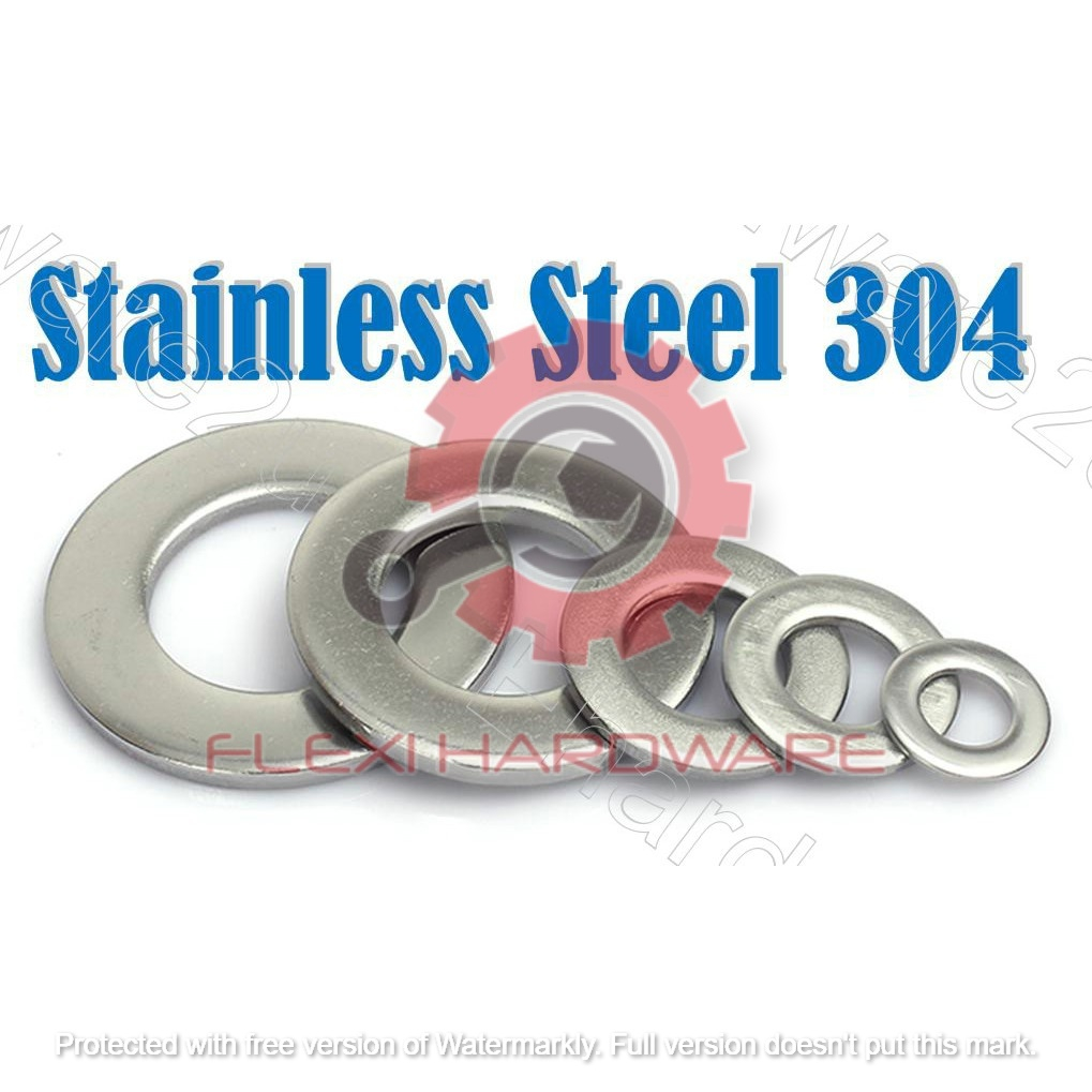 Flat Washer M3 M4 M5 M6 M8 M10 M12 M14 M16 M20 M22 M24 Stainless Steel ...