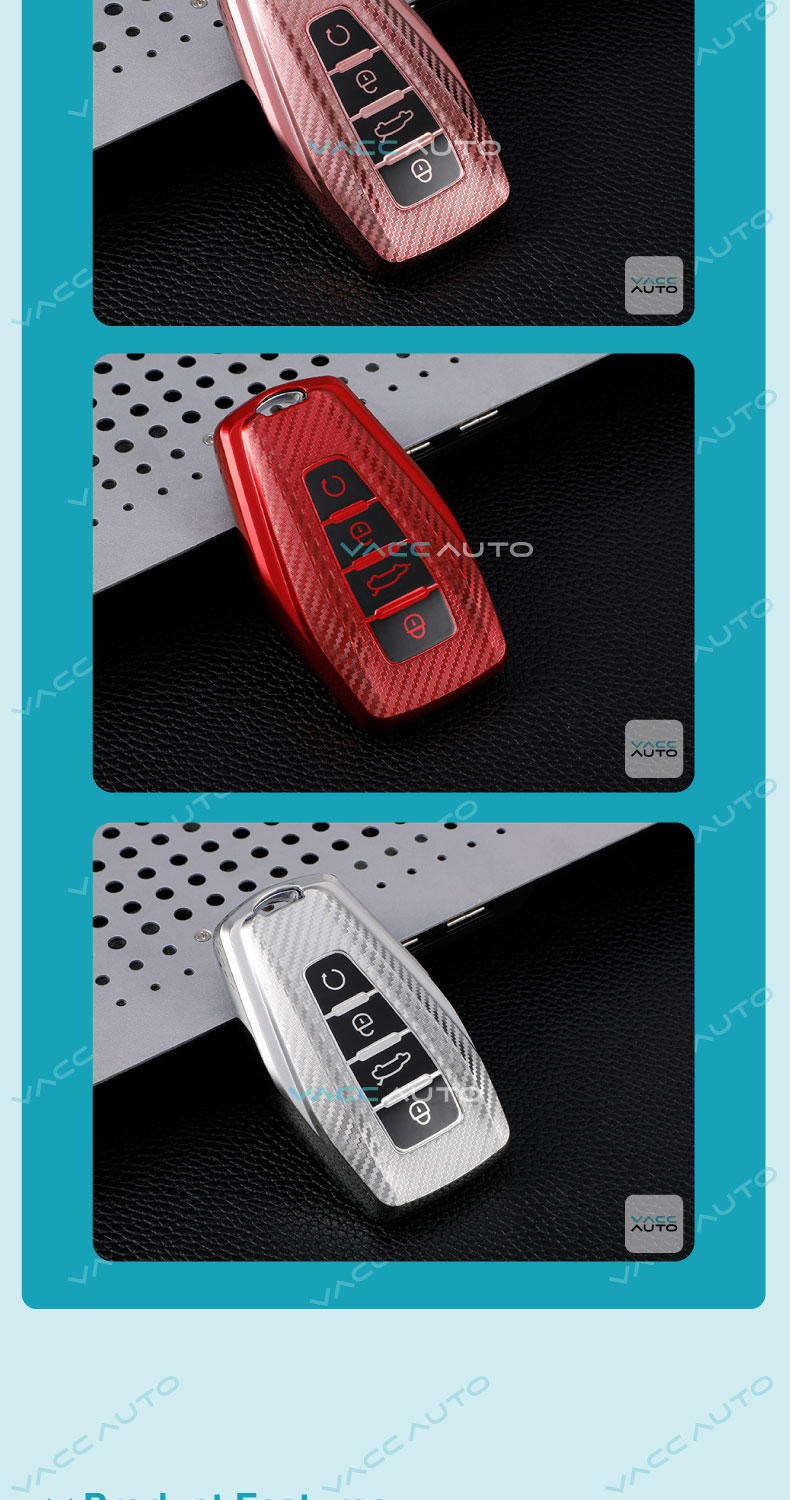 Proton X50 Key Case Carbon Fiber Design Style Remote Car Keyless ...