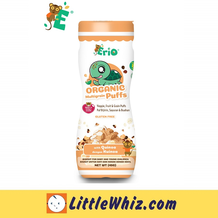 Erio: Organic Multigrain Puff 45g | Baby Snack | Baby Food | Shopee ...