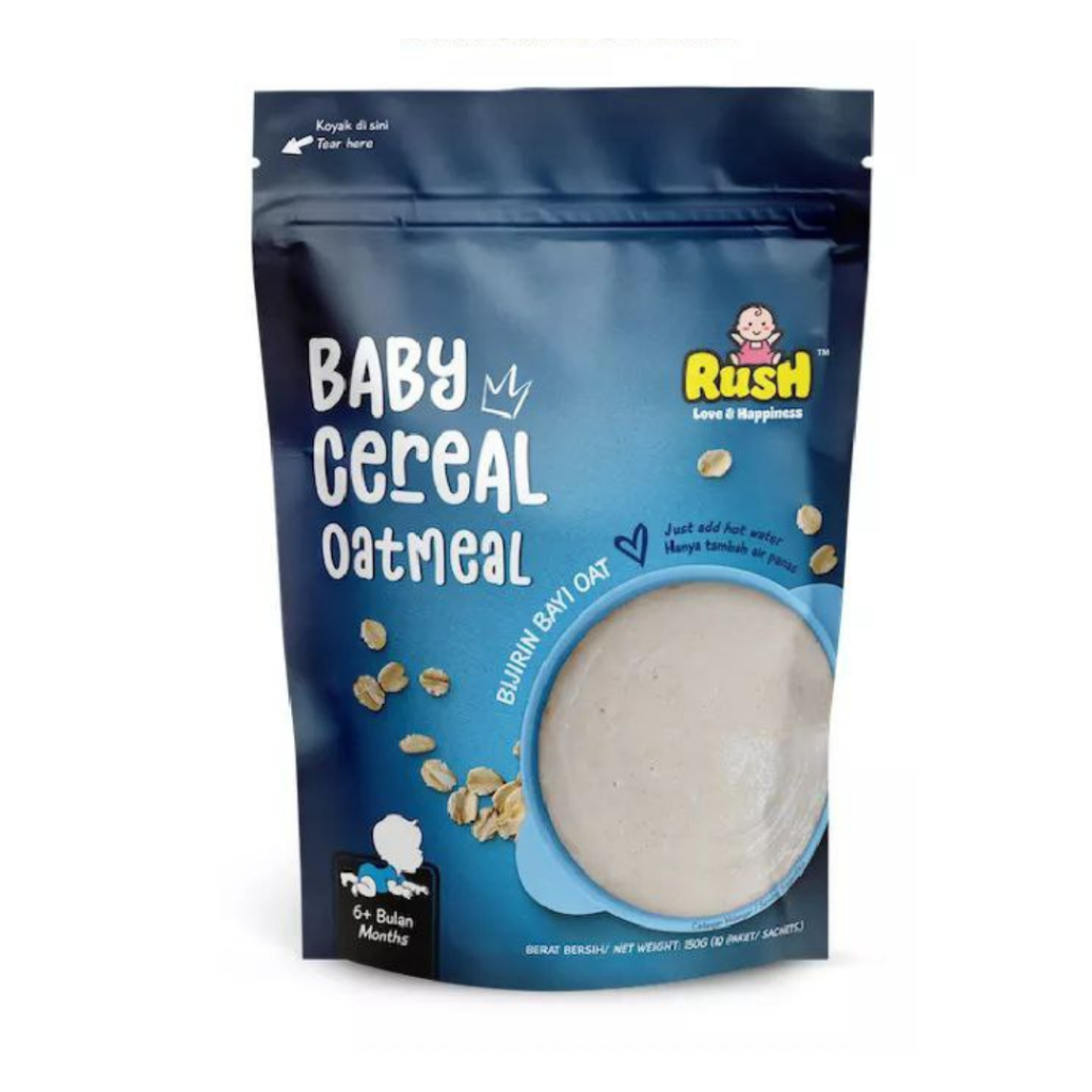 Rush Baby Cereal Oatmeal Bijirin Bayi Oat Baby Food Untuk Bayi 6 Bulan ...