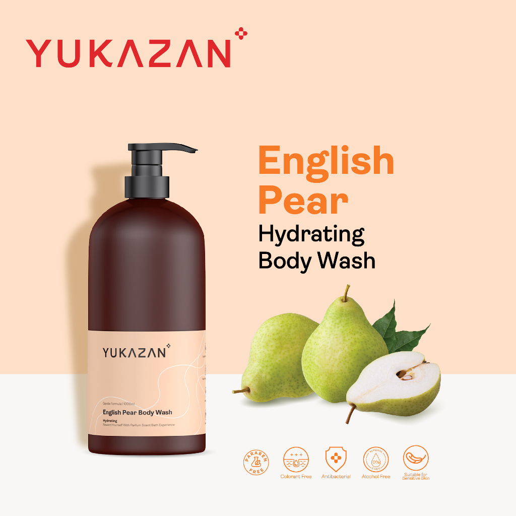 Yukazan English Pear Hydrating Body Wash Body Shower Foam / Body Shampoo | Shopee Malaysia
