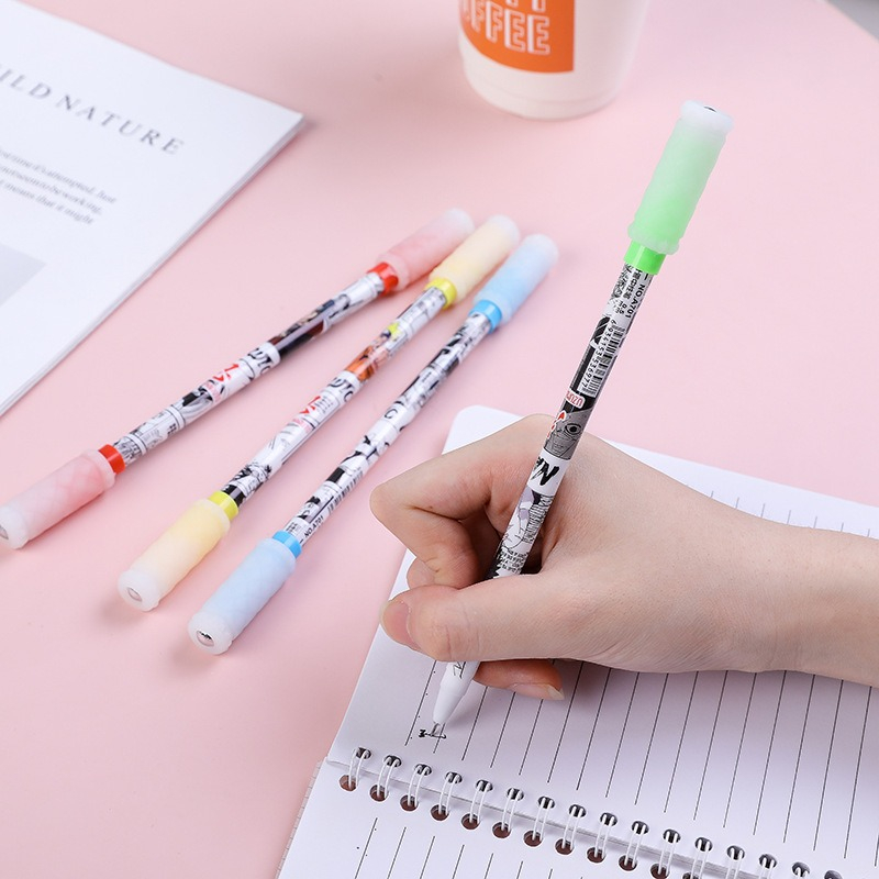 Creative Spin Pen Animation Design 192MM Spinning Pen Black Water Pen ...