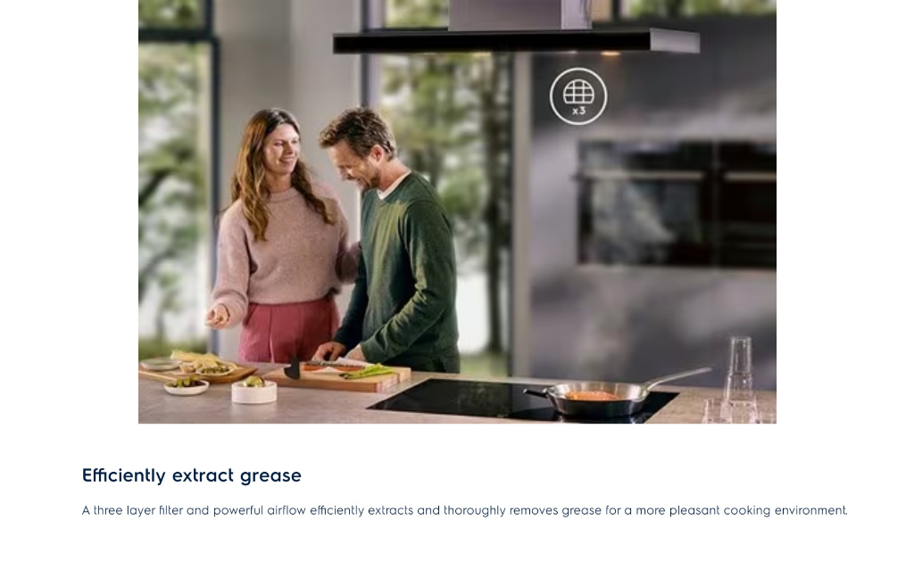 Electrolux 60cm UltimateTaste 300 Stainless Steel Slimline Hood ...