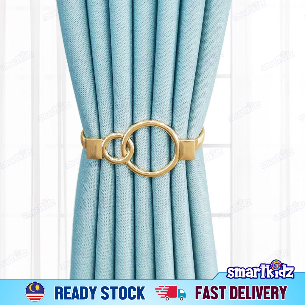 [1pcs] Curtain Metal Tiebacks | Langsir Tirai Tiebacks Elegant Design ...