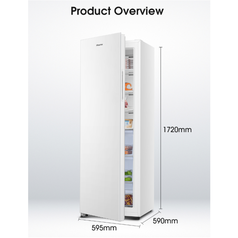 Hisense 280L Upright Freezer FV280N4AWNP No Frost 2 in 1 (Fridge or ...