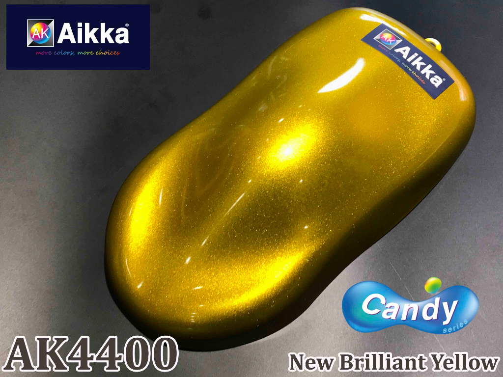 2K Paint 【 AIKKA AK4400 New Brilliant Yellow 】 CANDY SERIES Color Car ...