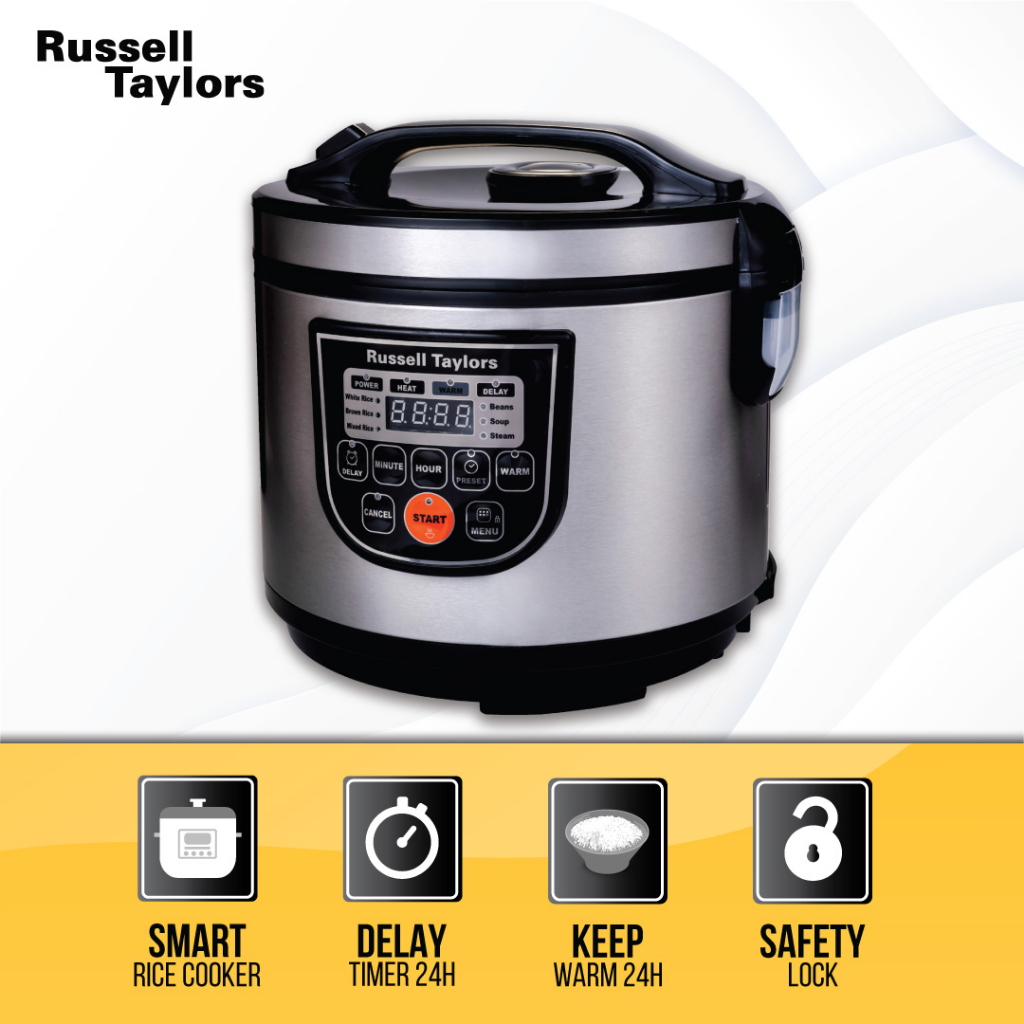 1.8L RUSSELL TAYLOR Smart Rice Cooker Periuk Nasi | Fuzzy Logic | ERC30 ...