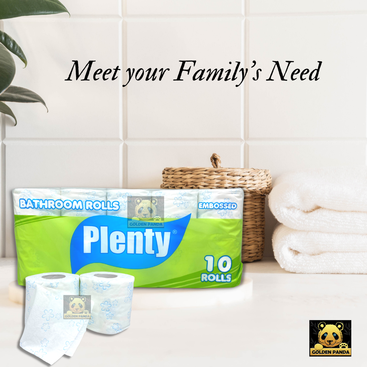 Plenty Toilet tissue roll/Bathroom Tissue/Toilet roll emboss 2 Ply ...