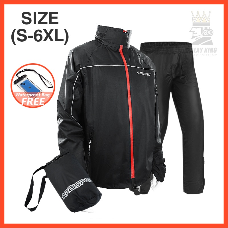 Rain Coat Motorcycle AK03 S-6XL Sport Baju Hujan Motor Rain Coats Sport ...