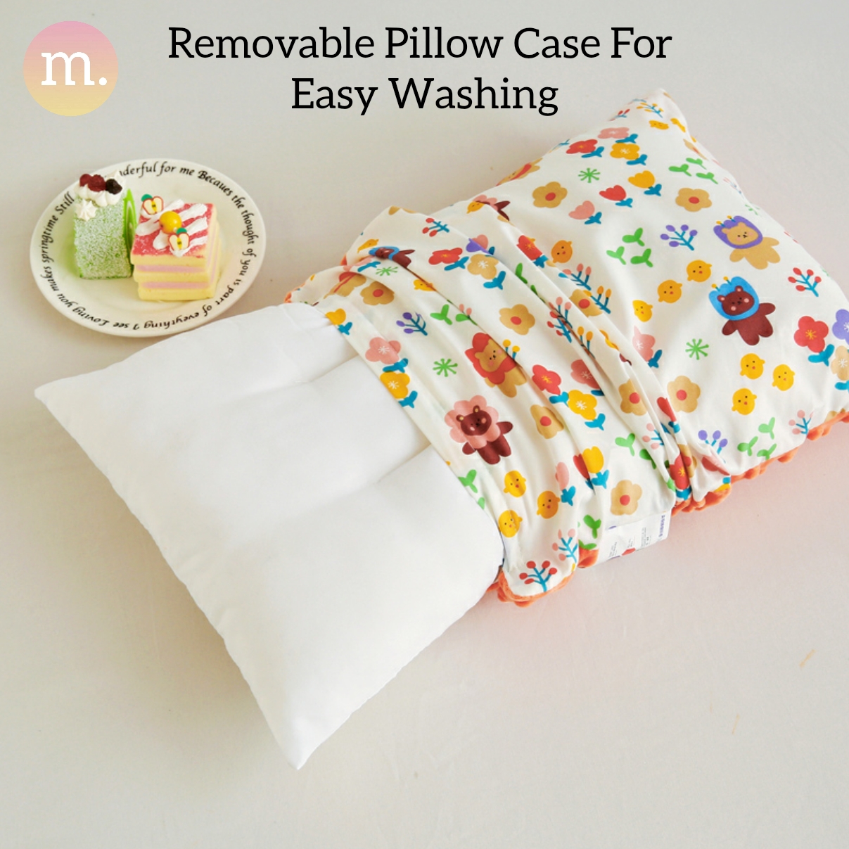 Children Kindergarten Nap Time Pillow With Removable Pillow Case Bantal ...