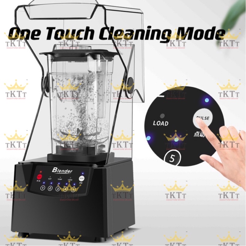 TKTT 2200W Commercial High Speed Silence Blender Low Noise Powerful Ice ...