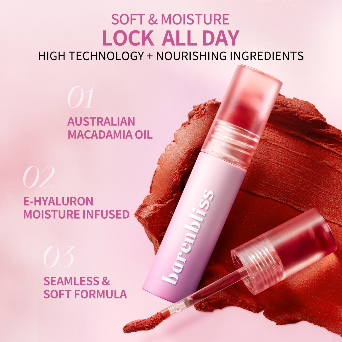 BNB Barenbliss Cherry Makes Cheerful Velvet Matte Lip Cream (2.5g) Ceri ...