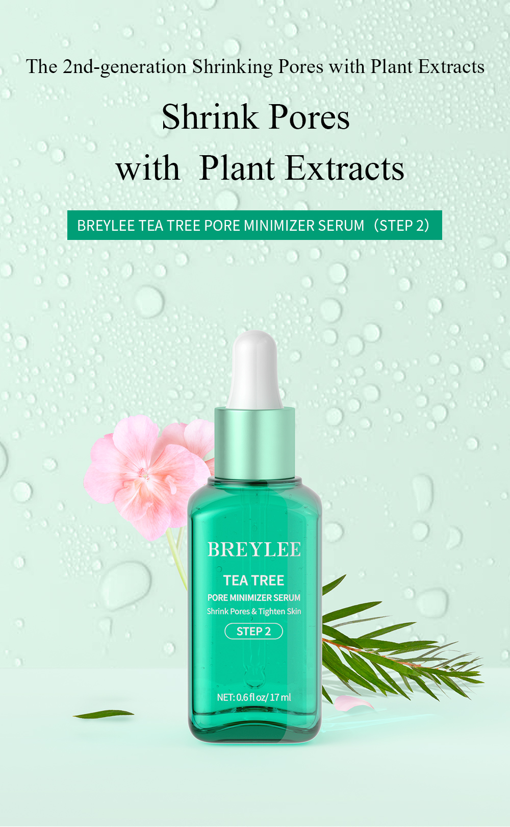 BREYLEE Blackhead Removal Shrink Pores Serum Anti Peeling Off Facial ...