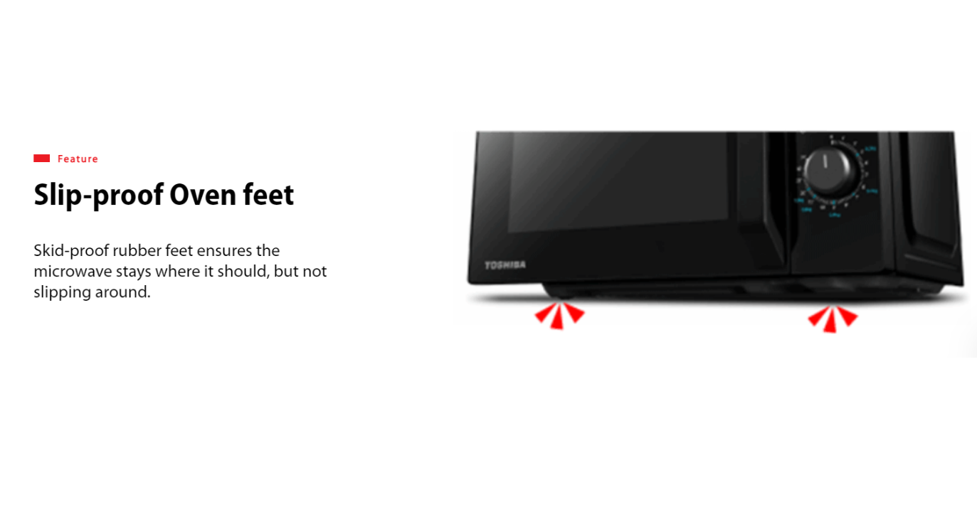 Toshiba 21L / 24L Microwave Oven | 5 Power Levels | MW2-MM21PF(BK) MW2 ...