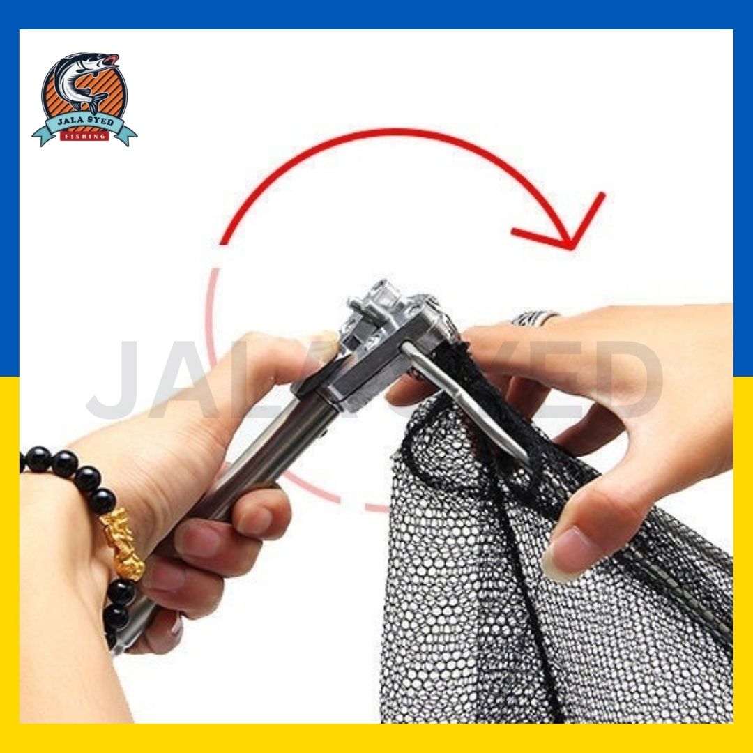 Adjustable Aluminum Fishing Line Tier Net Telescoping Foldable Landing ...