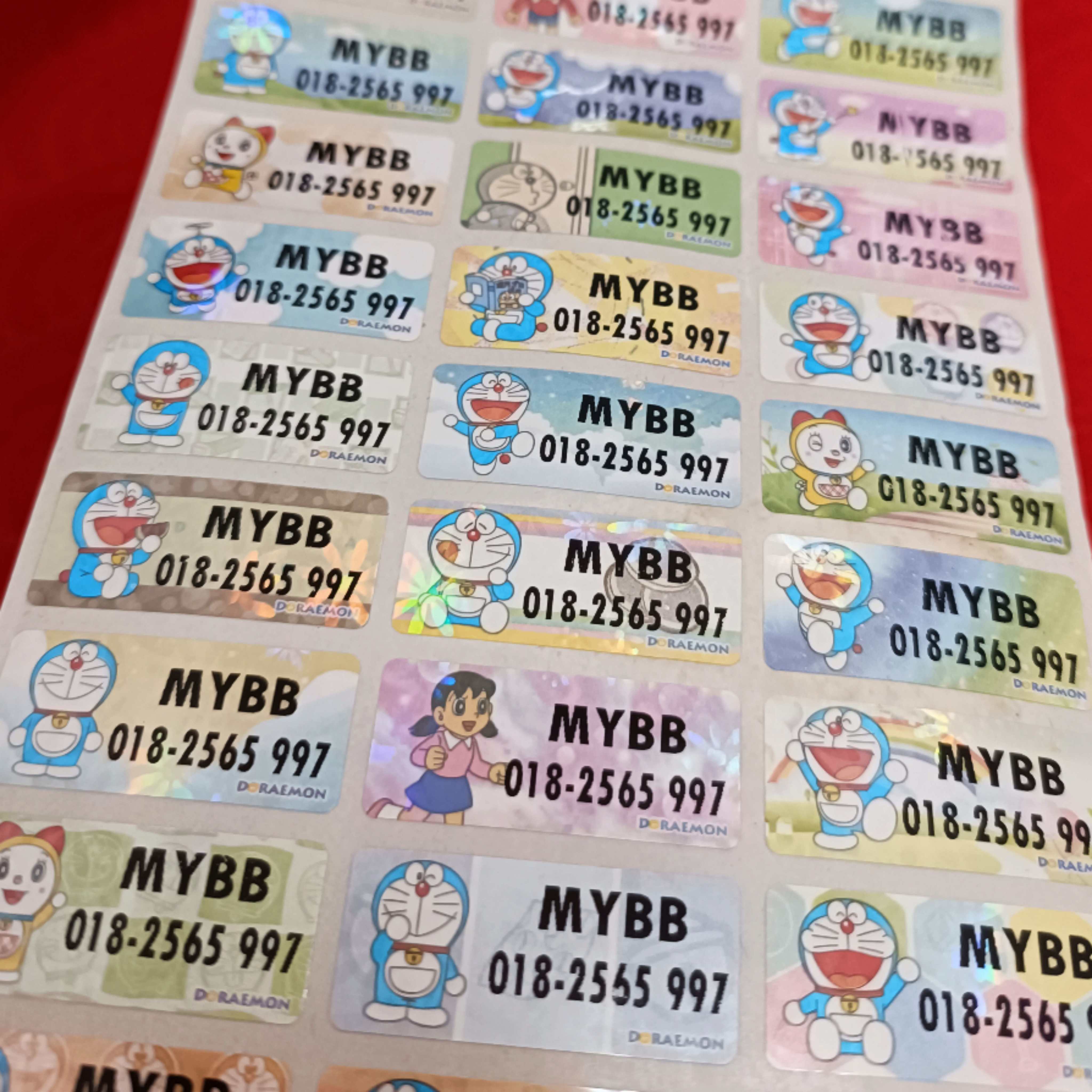 Shiny Doraemon Name Sticker | Shopee Malaysia