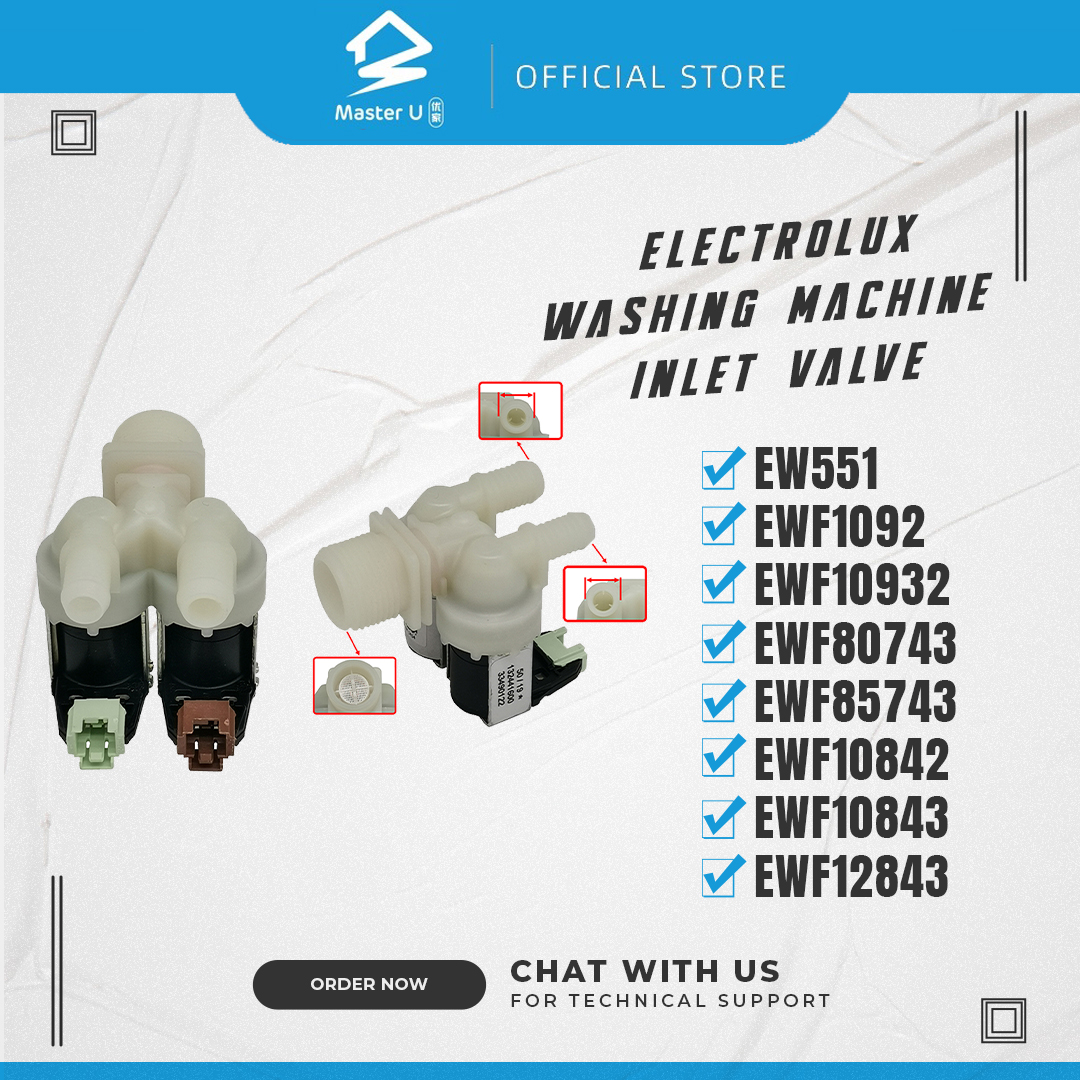 ELECTROLUX WASHING MACHINES INLET VALVE - 1 IN 2 OUT EW551/EWF1092 ...