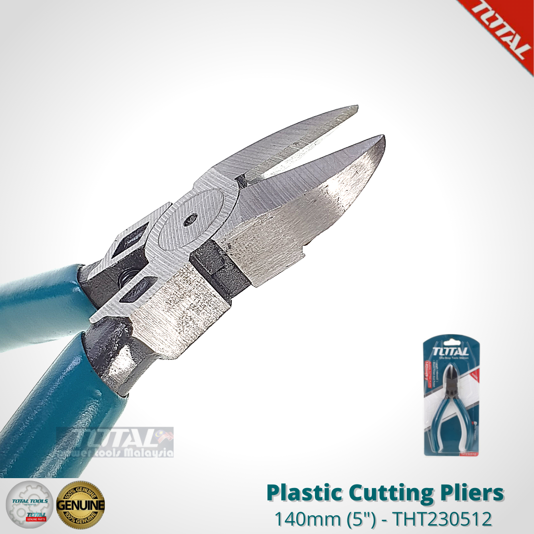TOTAL 5'' Electronic / Electrical / Plastic Cutting Pliers tool 140mm ...