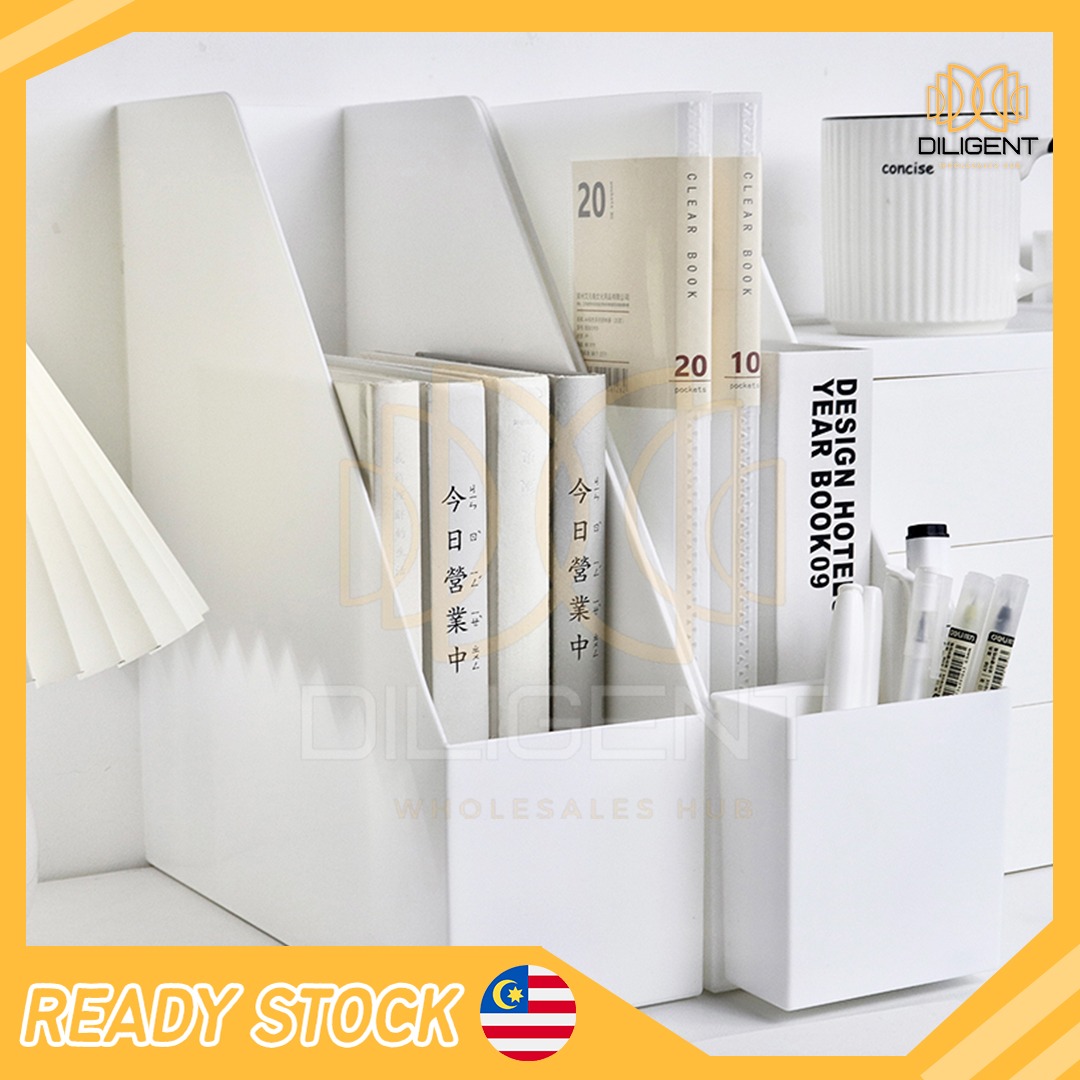 【D274 READY STOCK】Multifunctional Storage Box Large Capacity Bookend ...
