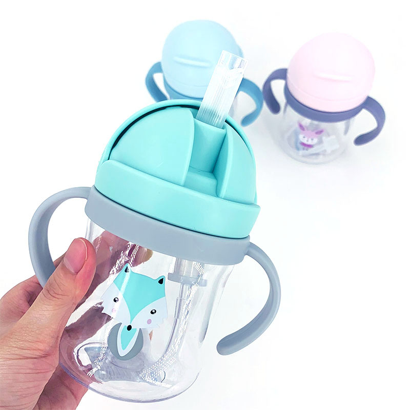 Baby Water Bottle with Straw 250ml 350ml Botol Air Baby Botol Sedut ...