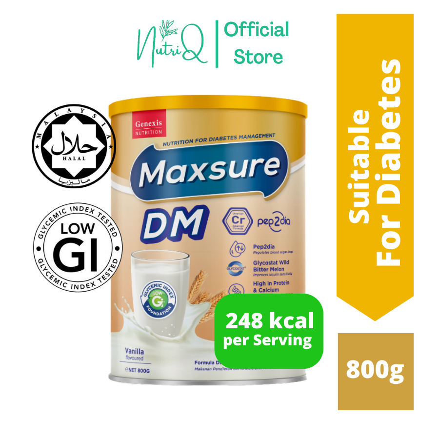 Maxsure Platinum or DM For Diabetes Milk Vanilla 850g Ensure Good ...