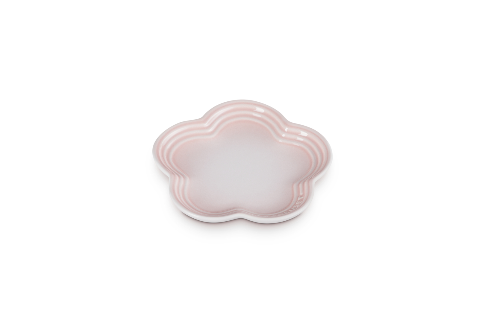 Le Creuset Stoneware Flower Plate - Shell Pink (14cm) | Shopee Malaysia