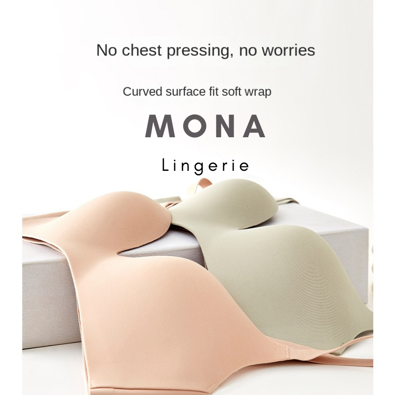 Seamless Bra Tanpa Dawai Span Nipis Bra Non Wired Baju Dalam Wanita Bra Wireless AB Cup 内衣无钢圈小胸 ...