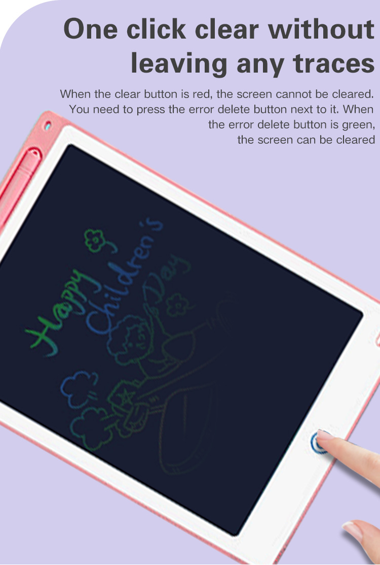 Qbrand 16 Inch LCD Writing Tablet Pad Multi Color Drawing Tablet ...