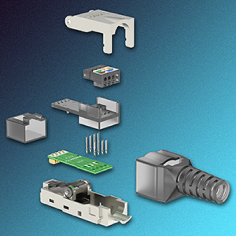 RJ45 Cat6A/Cat7/Cat8 Connector Tool-Free Toolless RJ45 Termination Plug ...